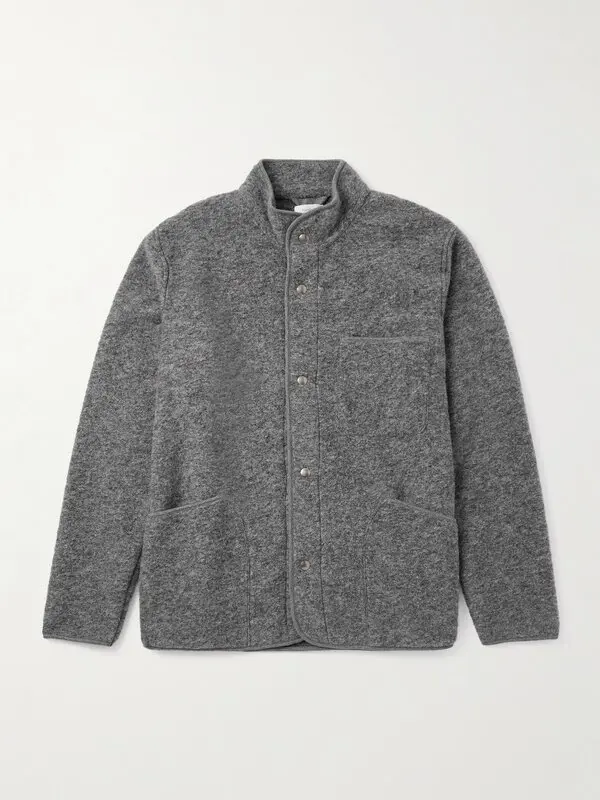 Hartford Jock Wool-blend Bouclé Bomber Jacket