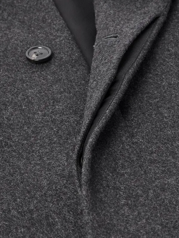 A.p.c. Auster Brushed Wool-blend Coat - Gray