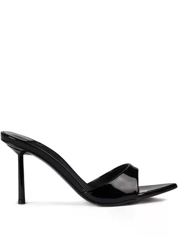 LE SILLA 80mm Bella Patent Leather Sandals - Black