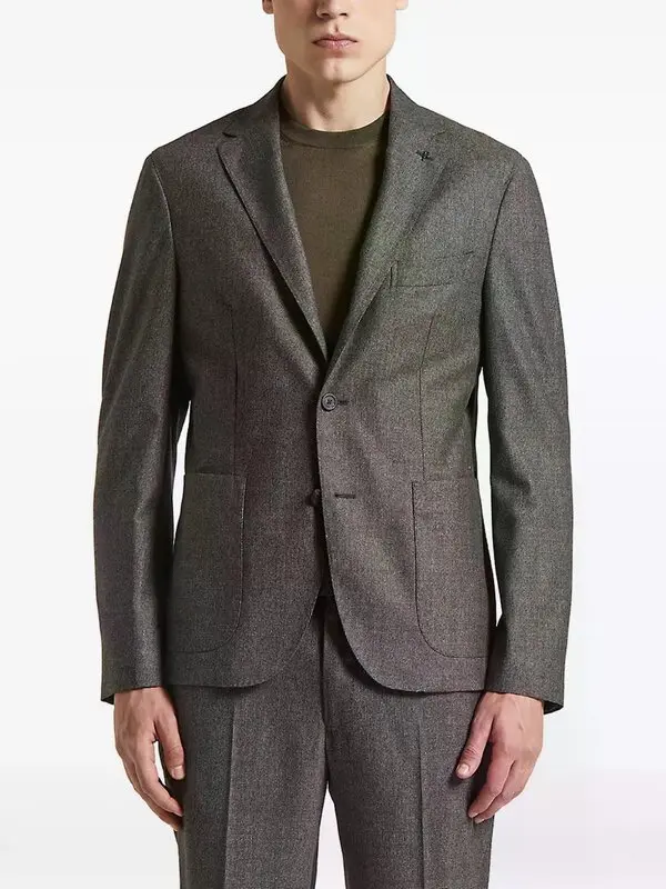 Peserico Patch-pocket Two-button Blazer - Brown