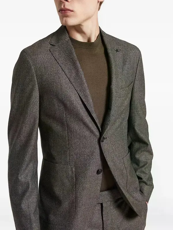 Peserico Patch-pocket Two-button Blazer - Brown