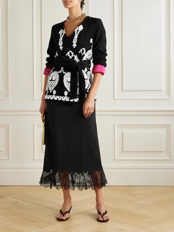 Loretta Caponi Elbaite Wool-blend Bouclé Jacket