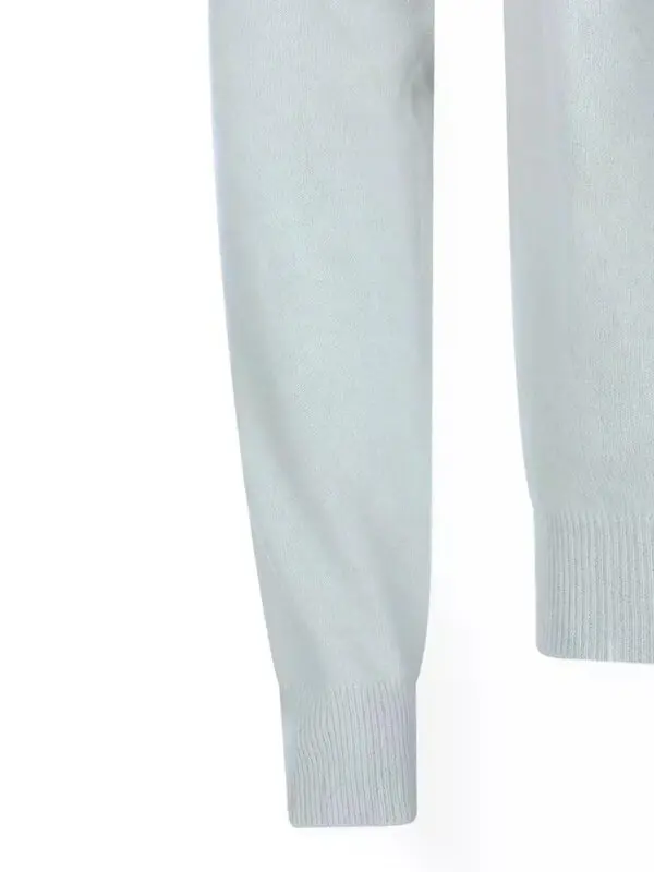 Malo Turtleneck Ribbed Sweater - White