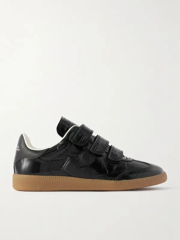 Isabel Marant Beth Croc-effect Leather Sneakers