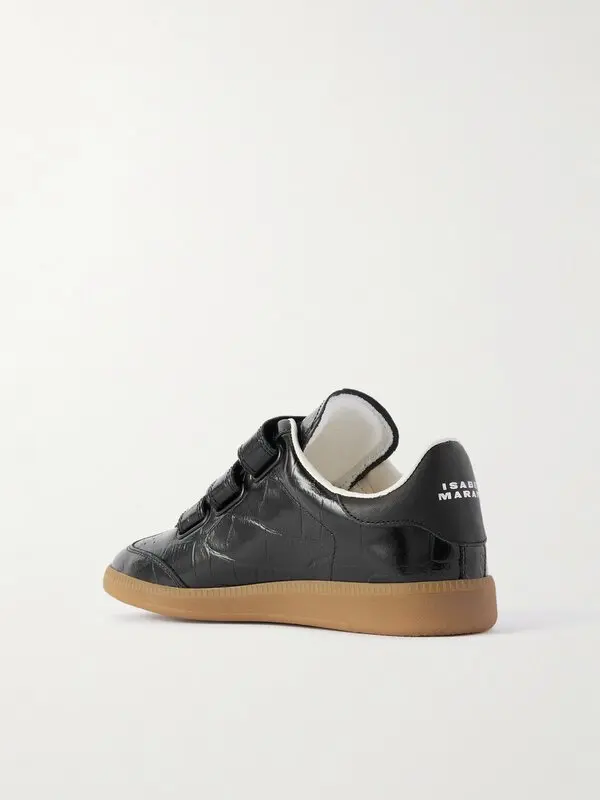 Isabel Marant Beth Croc-effect Leather Sneakers