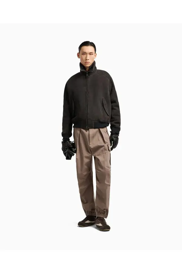 Emporio Armani Lamb Suede Shearling Blouson
