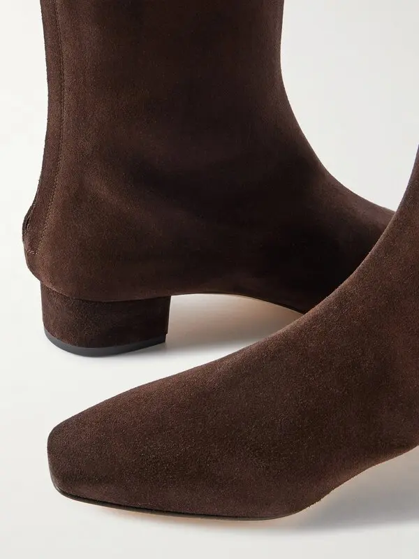 Manolo Blahnik Gore 30 Suede Over-the-knee Boots