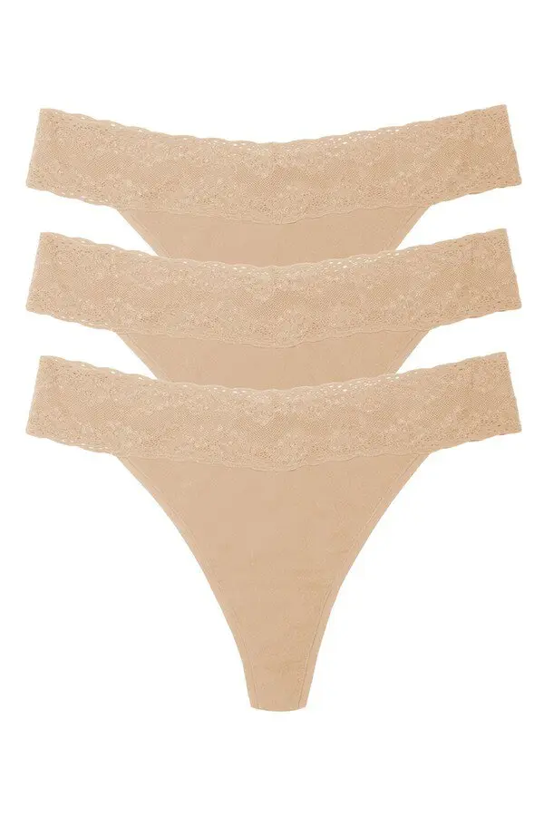 Natori Bliss Perfection Classic Thong 3-pack - Red
