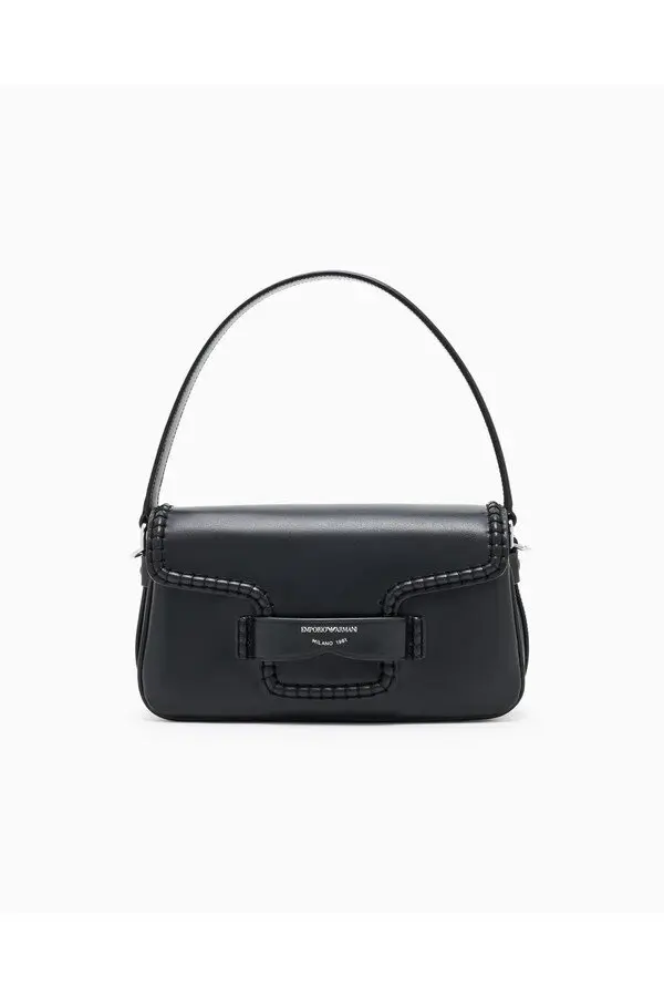 Emporio Armani Shoulder Bag With Buckle - Black