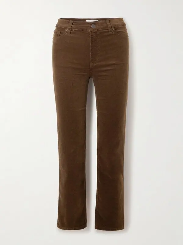 FRAME Cotton-blend Corduroy Flare Pants - Brown