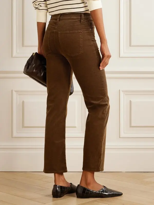 FRAME Cotton-blend Corduroy Flare Pants - Brown