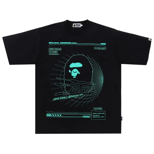 A BATHING APE Relaxed Fit Tee - Black