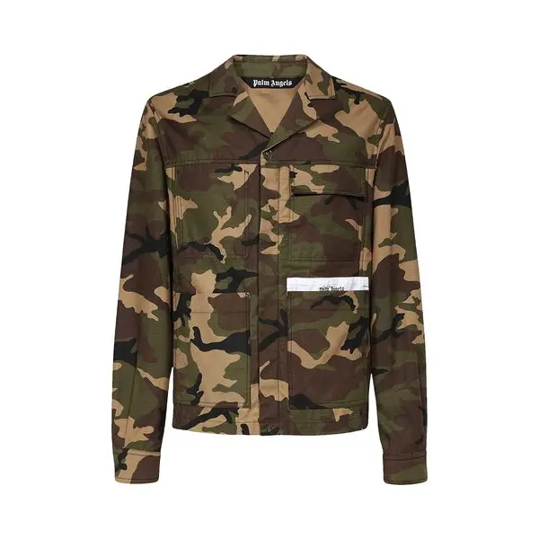 Palm Angels Sartorial Tape Camo Work Jacket