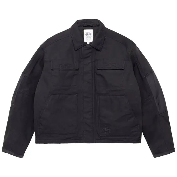 StÜssy Utility Work Jacket - Black