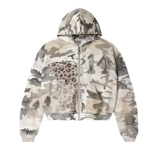 VALE FOREVER Camo Zip Up
