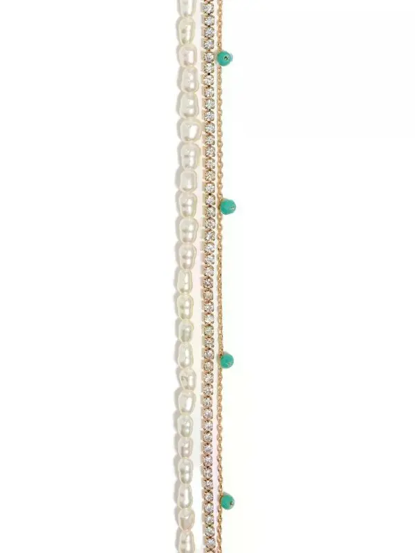 Bimba Y Lola Double-layer Heart-logo Necklace