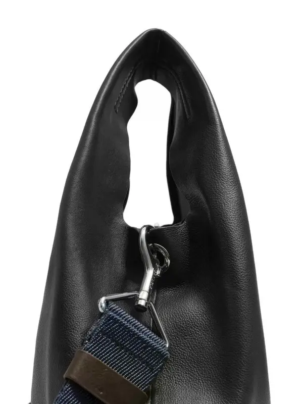 Bimba Y Lola Medium Leather Tote Bag - Black
