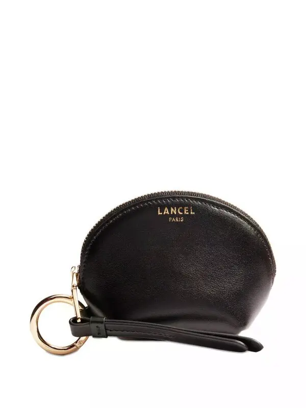 LANCEL Origami Half-moon Keyring Coin Purse