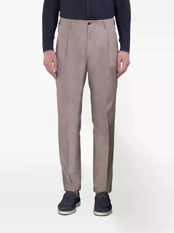 MOORER Tailored Pleated Trousers