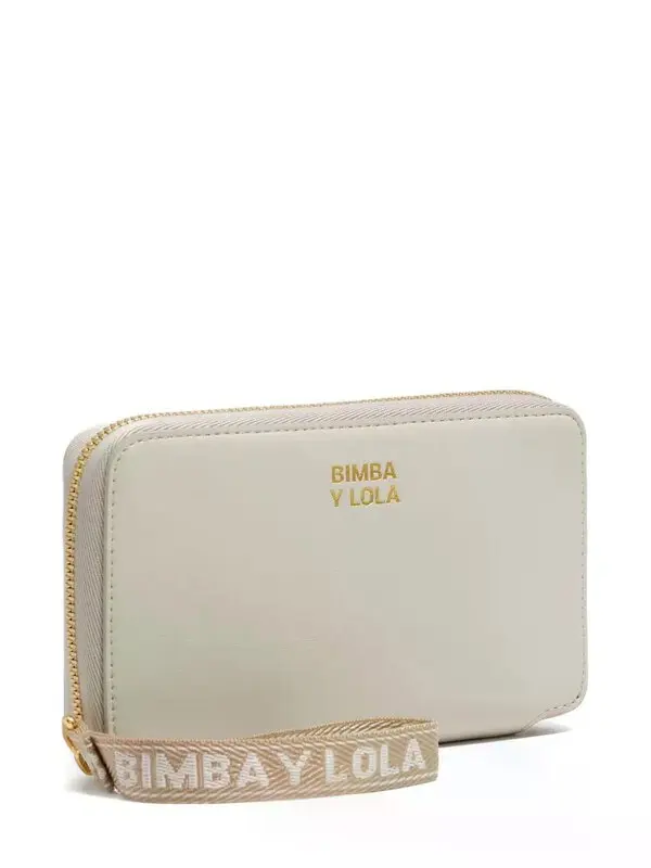 Bimba Y Lola Zip-fastening Logo Wallet - Neutrals