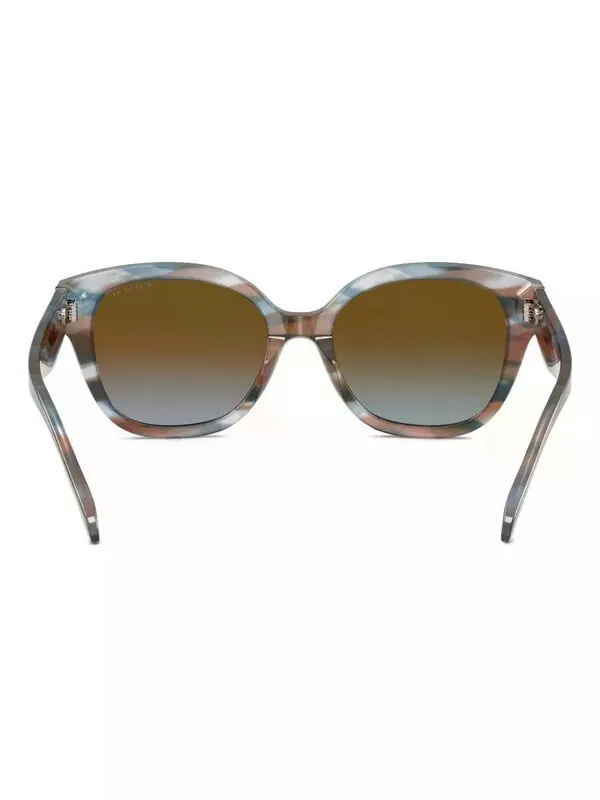 COACH Marble-effect Sunglasses - Blue
