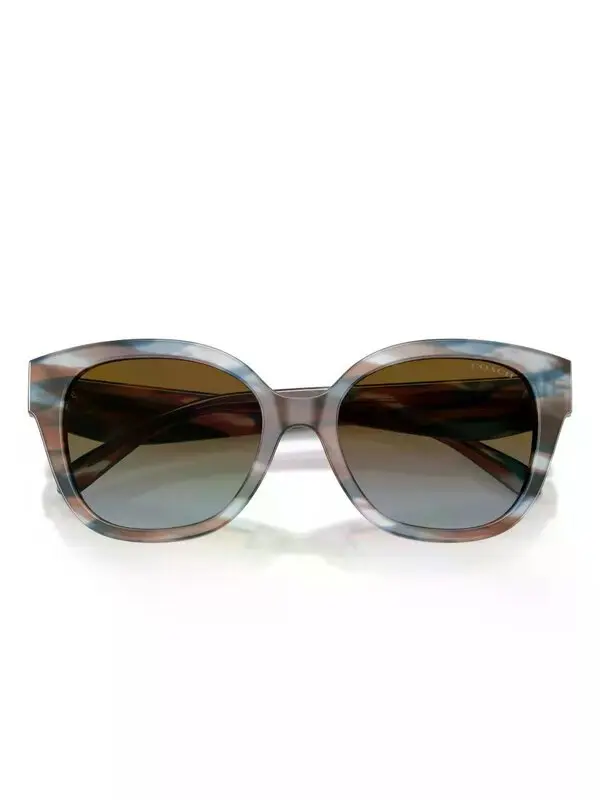 COACH Marble-effect Sunglasses - Blue
