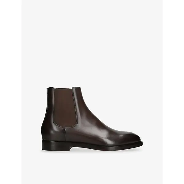 Ermenegildo Zegna Brown Leather Chelsea Boots Ermenegildo Zegna Brown Cortina Chelsea Boots Ermenegildo Zegna main image 3