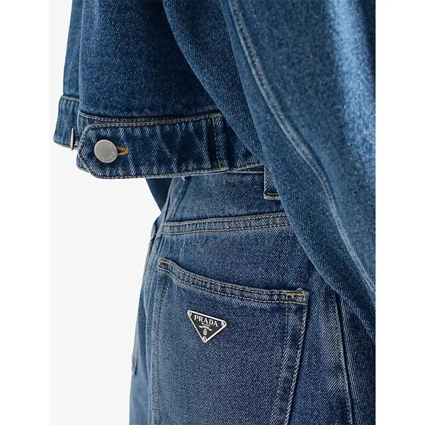 Prada High-rise Denim Shorts