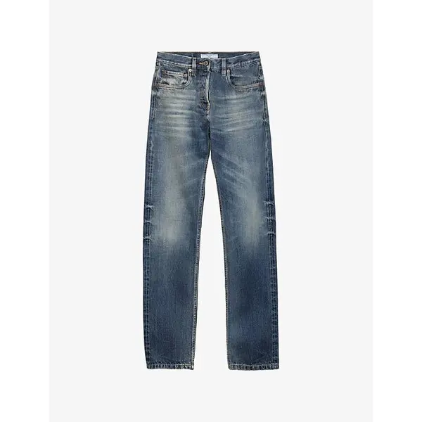 Prada Tapered-leg Washed Denim Jeans