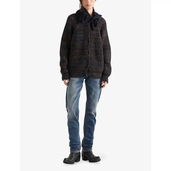 Prada Tapered-leg Washed Denim Jeans