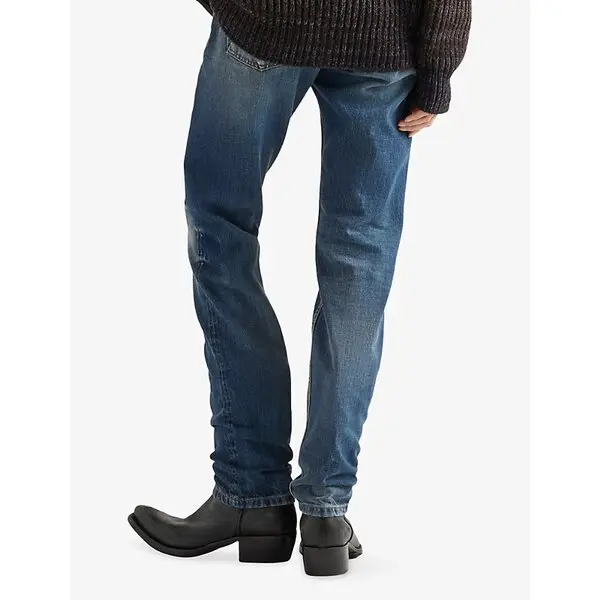 Prada Tapered-leg Washed Denim Jeans