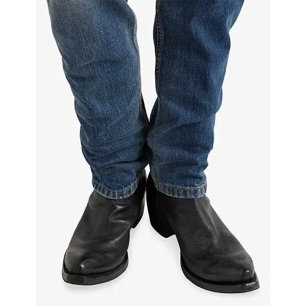 Prada Tapered-leg Washed Denim Jeans