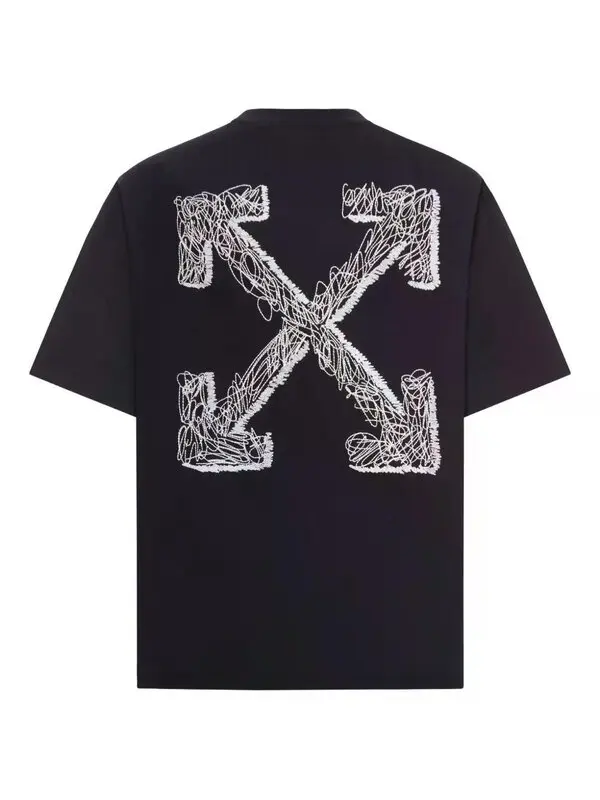Off-White Scribble Arrow Skate Logo T-shirt - Black