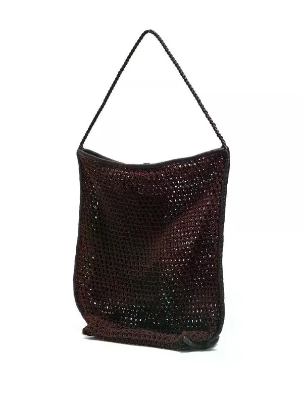 Bimba Y Lola Open-work Crochet Shoulder Bag