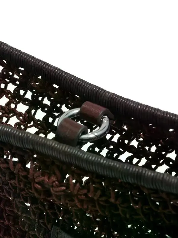 Bimba Y Lola Open-work Crochet Shoulder Bag