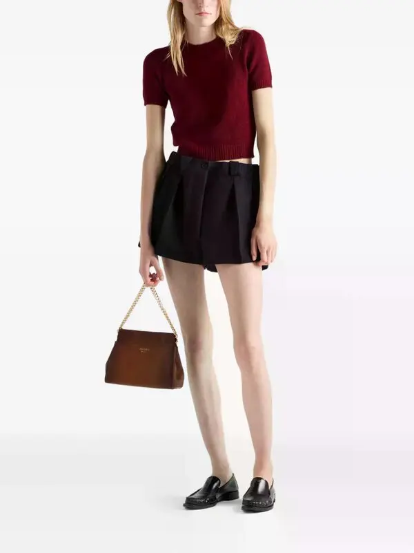 Prada Short-sleeved Cashmere Sweater