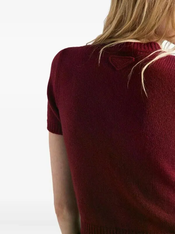 Prada Short-sleeved Cashmere Sweater