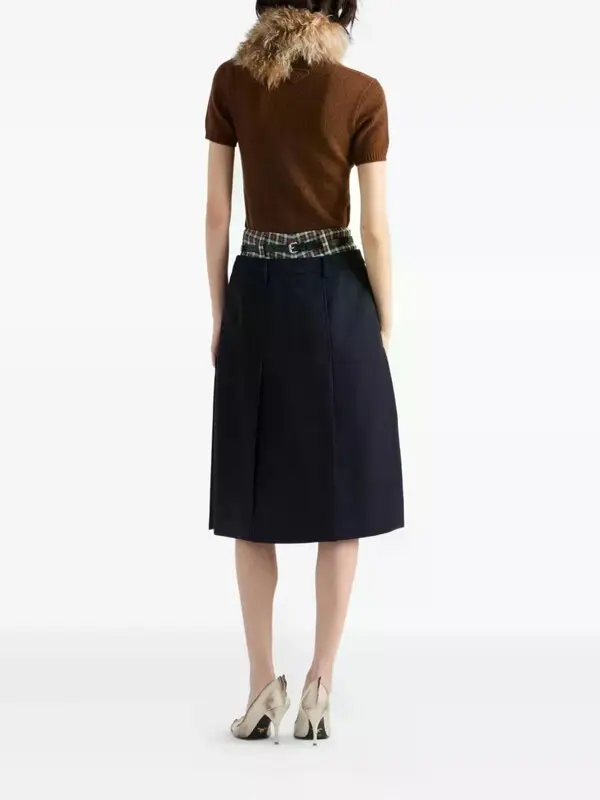 Prada Ribbed Short-sleeve Sweater