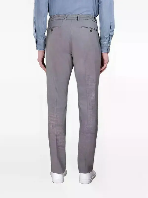 MOORER Drawstring Straight-leg Trousers - Grey