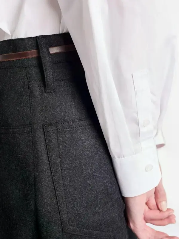 Prada Embroidered Patch-pocket Shirt