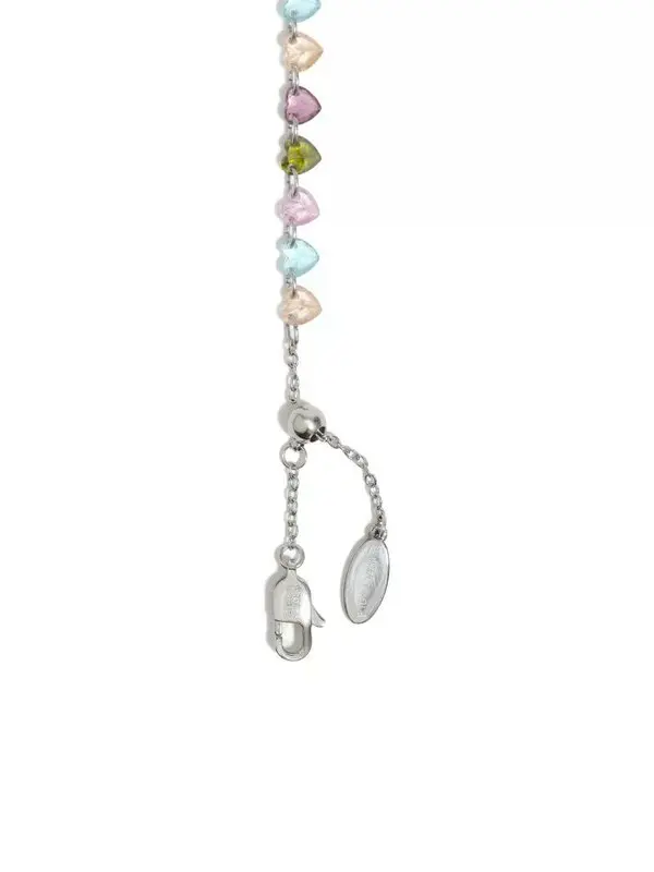 Bimba Y Lola Heart-shaped Crystal Bracelet