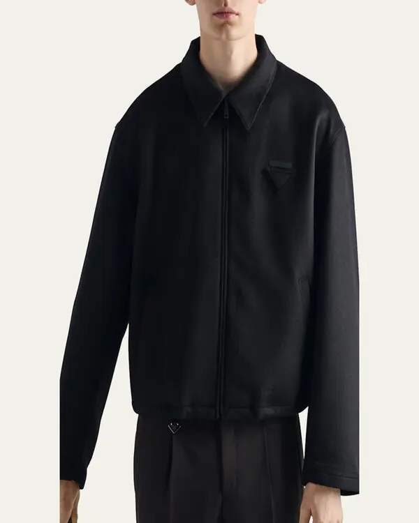 Prada Cashgora Zip-up Jacket