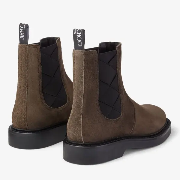 JIMMY CHOO Reggie Velvet Suede Chelsea Boots