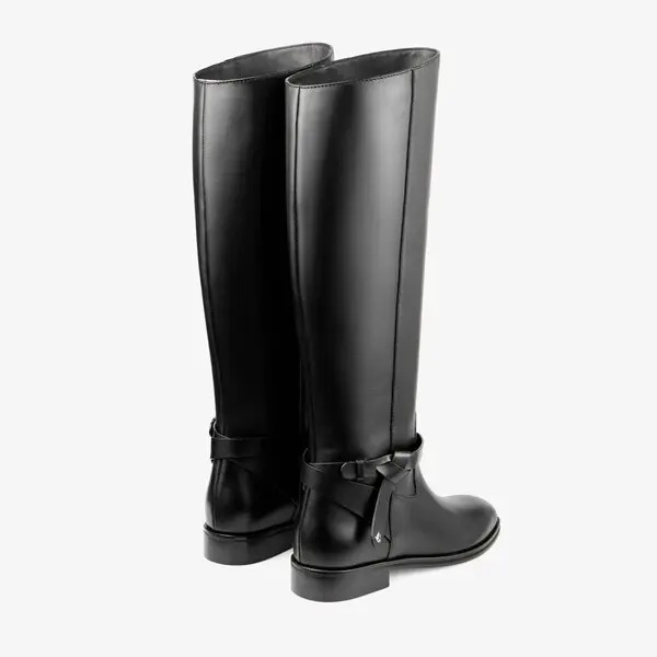 JIMMY CHOO Lawton Knee High Boots - Black