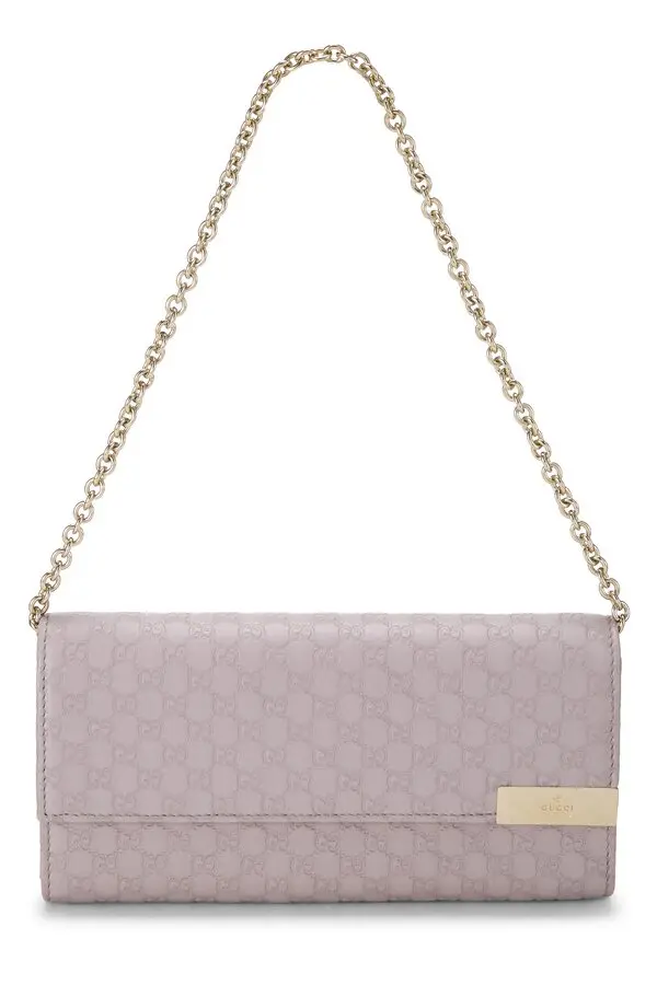 Gucci Microssima Wallet On Chain - Purple