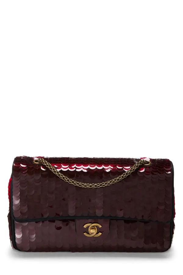 Chanel Paris-shanghai Paillette Classic Double Flap Medium