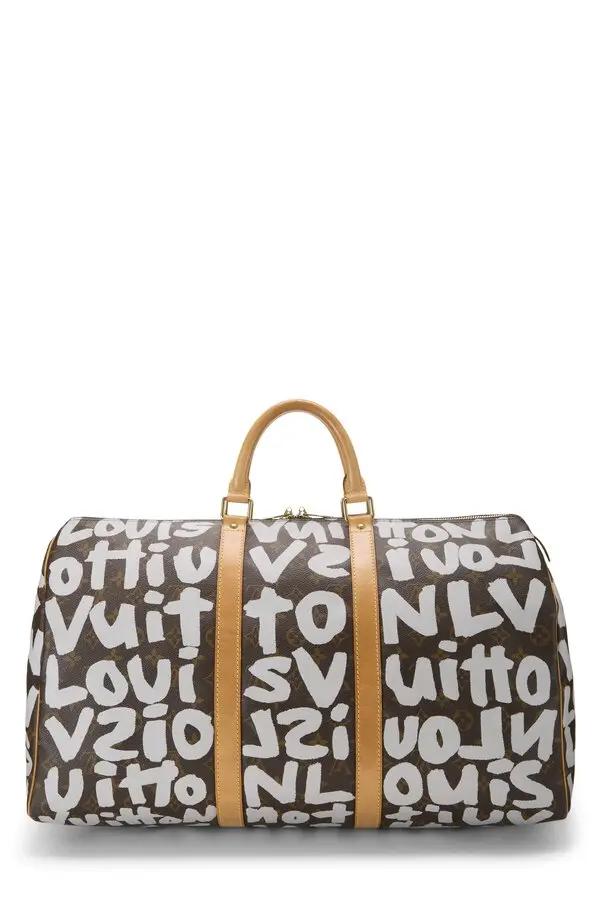 LOUIS VUITTON Keepall 50 Monogram Graffiti - Brown