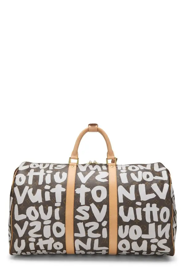 LOUIS VUITTON Stephen Sprouse Monogram Graffiti Keepall 50 - Grey