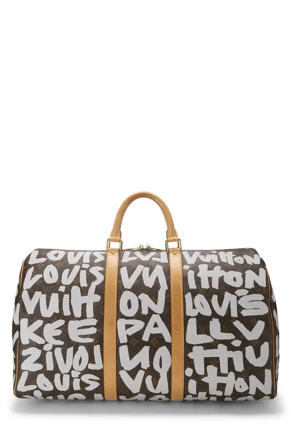 LOUIS VUITTON Stephen Sprouse X Monogram Graffiti Keepall 50 - Grey