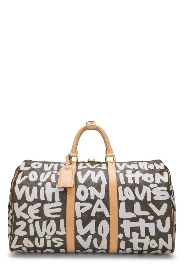 LOUIS VUITTON Keepall 50 Monogram Graffiti - Grey